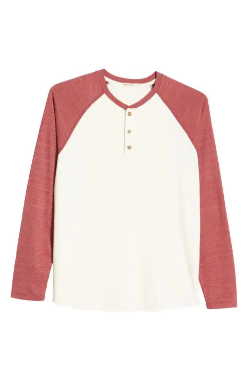 Marine Layer Long Sleeve Baseball Henley