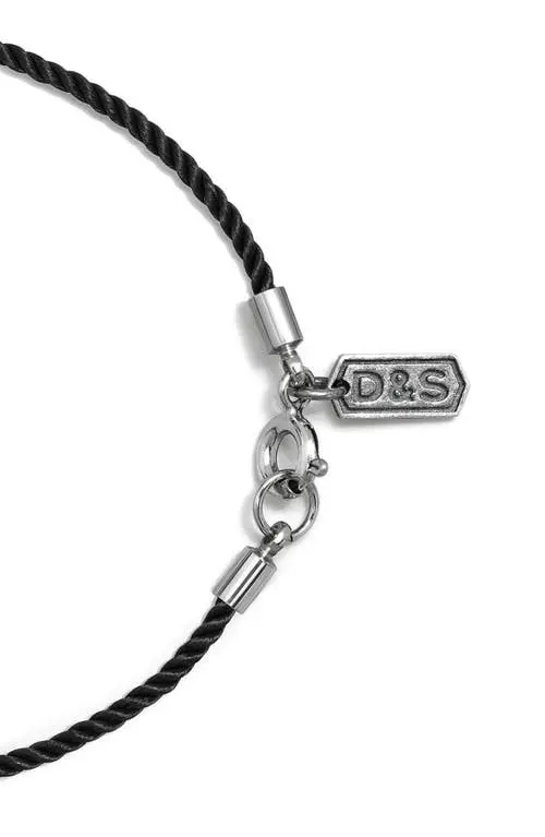 DEGS & SAL Knotted Rope Bracelet - Black