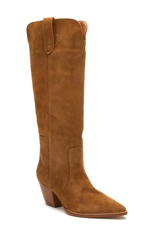 Matisse Stella Western Boot - Fawn Suede