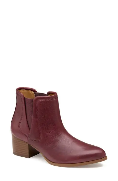 Johnston & Murphy Trista Chelsea Boot - Wine Calfskin