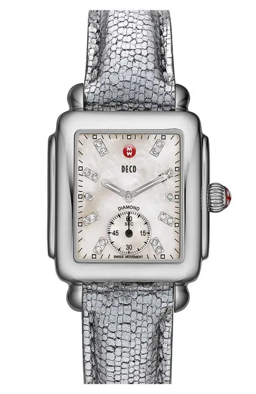 Michele Deco 16 Diamond Dial Watch Head