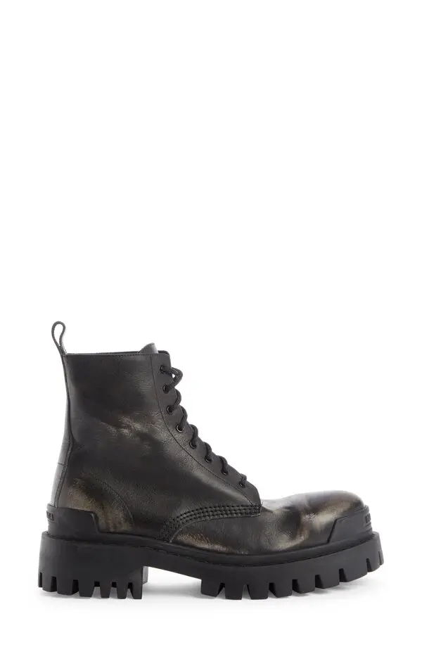 Balenciaga Strike Aged Combat Boot