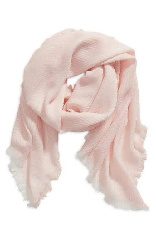 Treasure & Bond Herringbone Burlap Scarf - Pink Sepia Combo