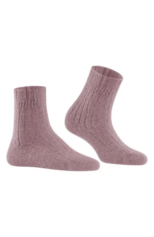 Falke Wool-blend Lounge Socks - Brick