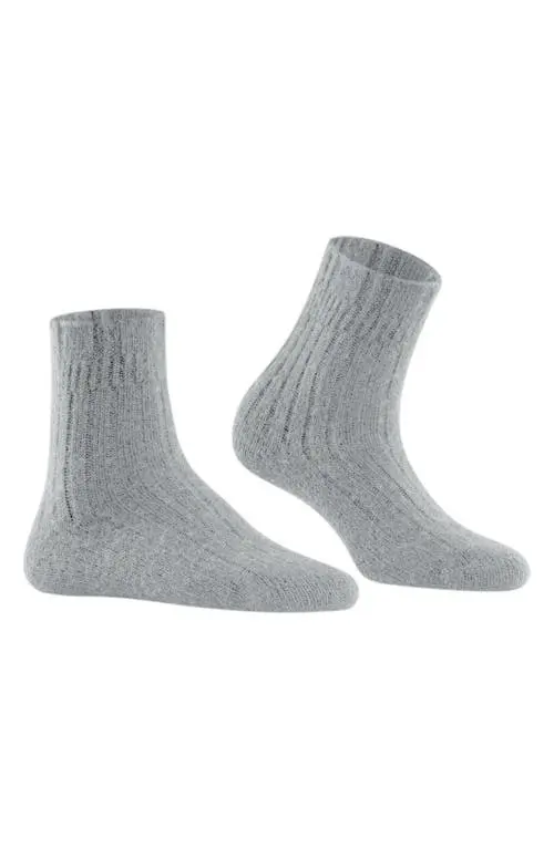 Falke Wool-blend Lounge Socks - Silver