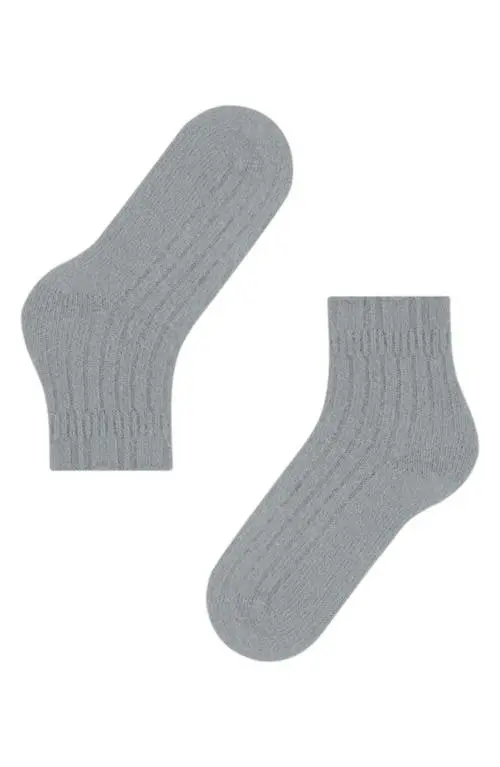 Falke Wool-blend Lounge Socks - Silver