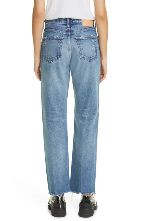 MOUSSY Ashley Wide Straight Leg Jeans