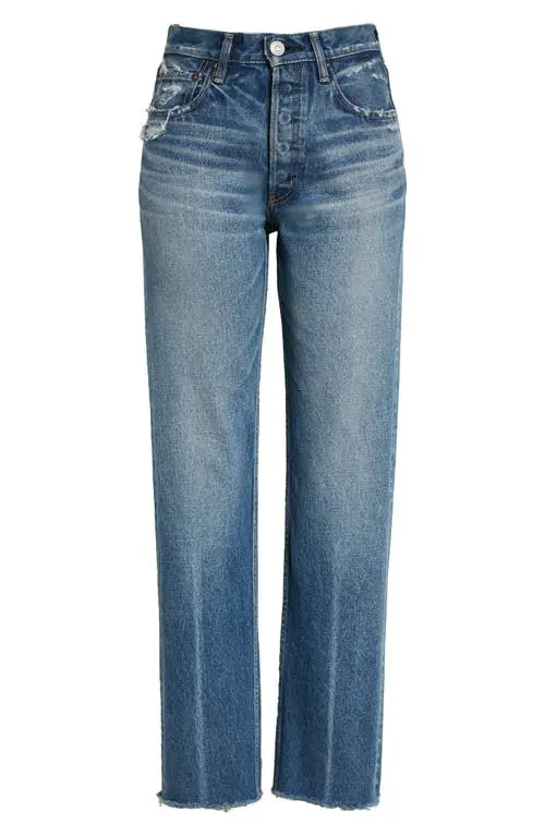 MOUSSY Ashley Wide Straight Leg Jeans