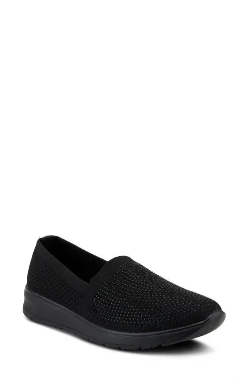 SPRING STEP SHOES Century Slip-on Sneaker - Black Fabric
