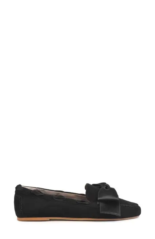 AMALFI BY RANGONI Dream Suede Loafer - Black Cashmere Suede