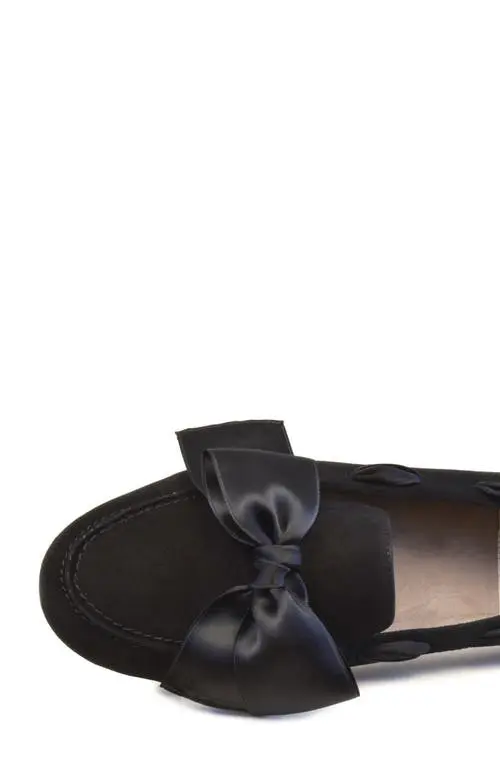 AMALFI BY RANGONI Dream Suede Loafer - Black Cashmere Suede