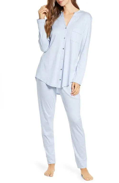 Hanro Pure Essence Pajamas - Blue Glow