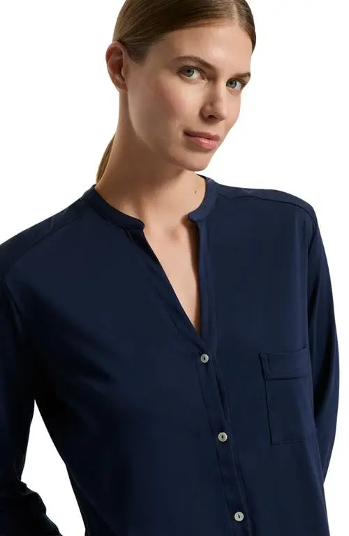 Hanro Pure Essence Pajamas - Deep Navy