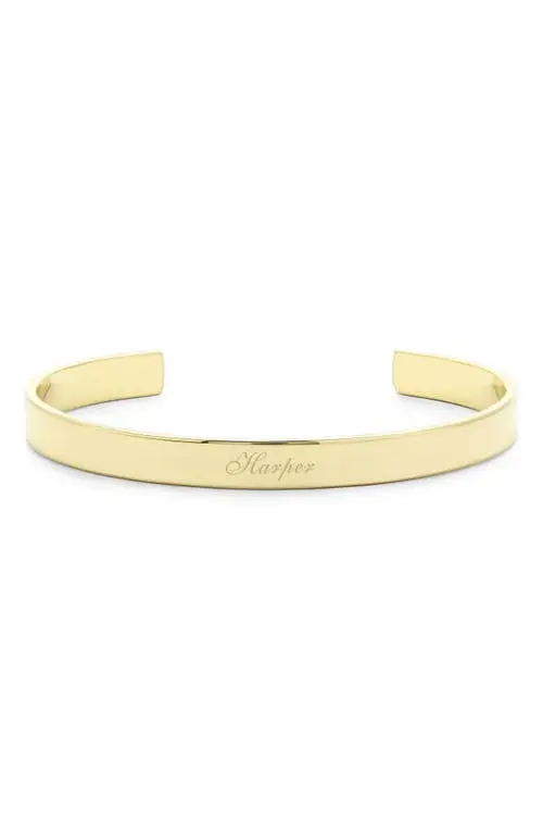 BROOK & YORK Personalized Name Cuff - Gold