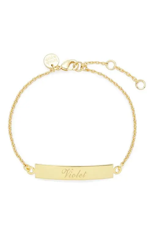 BROOK & YORK Elena Personalized Bar Bracelet - Gold