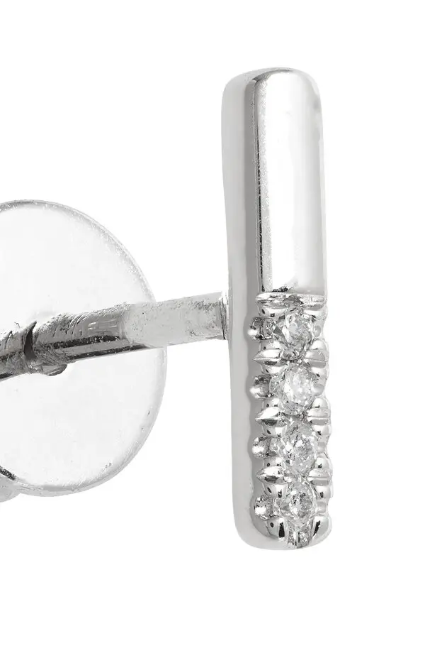 DANA REBECCA DESIGNS Sylvie Pavé Diamond Bar Stud Earrings