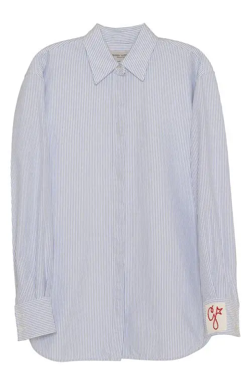 GOLDEN GOOSE Stripe Cotton Button-up Shirt