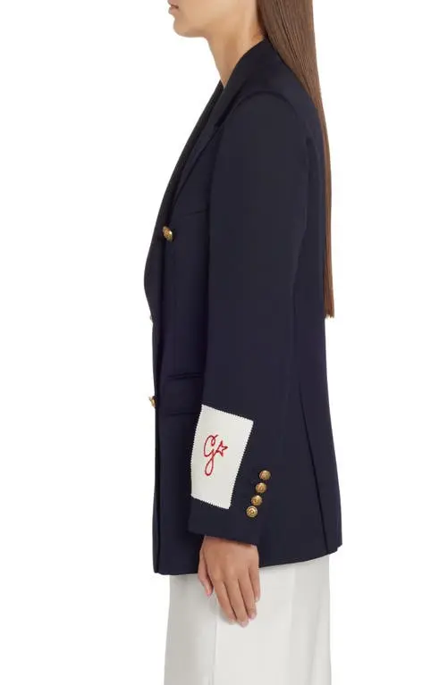 GOLDEN GOOSE Diva Double-breasted Blazer - Dark Blue