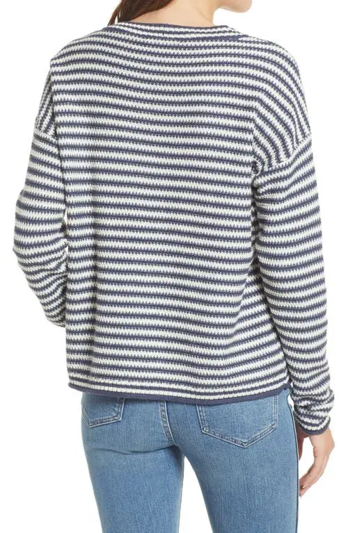 Madewell Seagrove Stripe Pullover Sweater