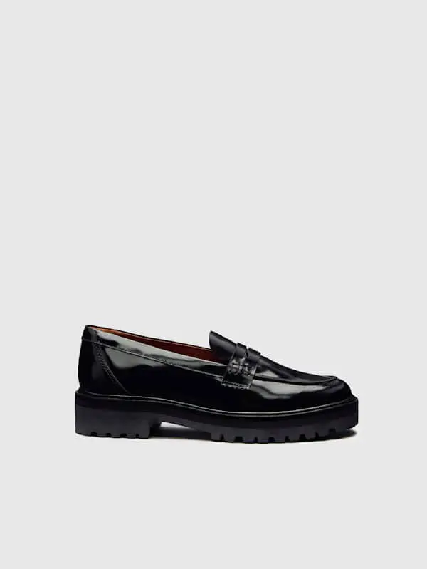 REFORMATION Agathea Chunky Leather Loafer
