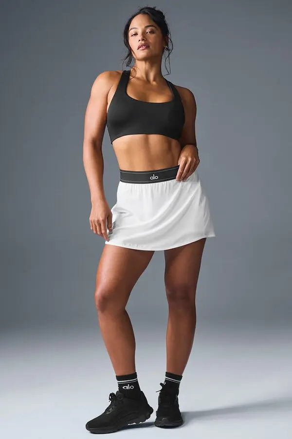 Alo Yoga Match Point Tennis Skirt - White