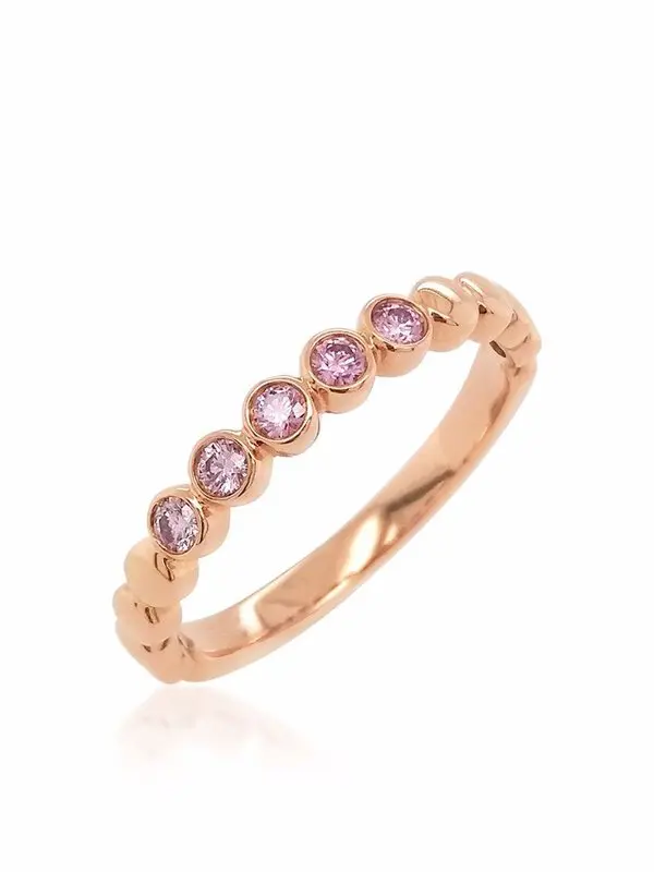 HYT JEWELRY 18kt Rose Gold Argyle Diamond Ring - Pink