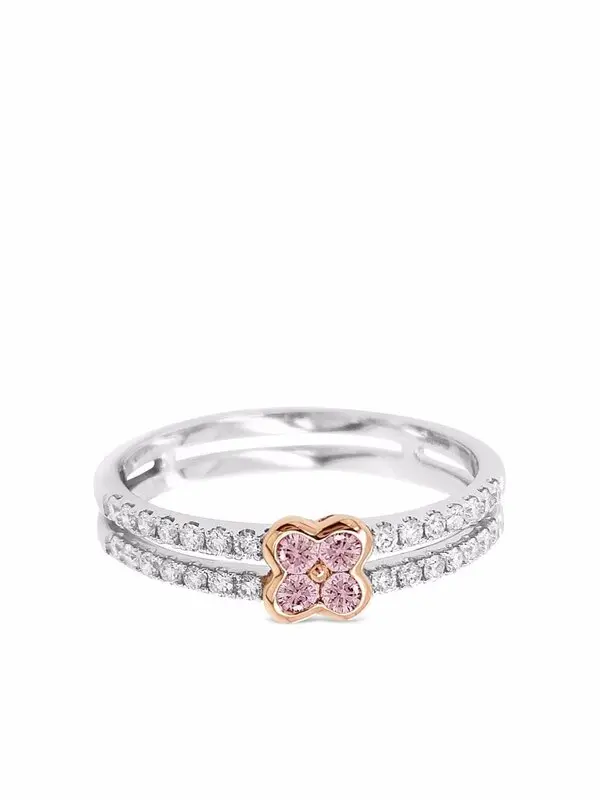 HYT JEWELRY 18kt Gold Argyle Pink Diamond Ring - Silver