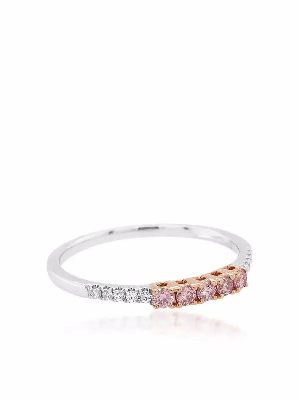 HYT JEWELRY 18kt Gold Pink Diamond Ring - Silver