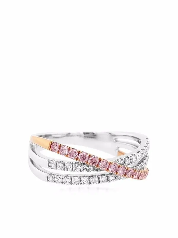 HYT JEWELRY 18kt Gold Argyle Pink Diamond Ring - Silver