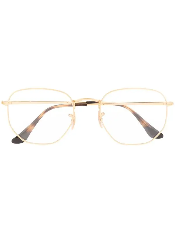 Ray-ban Hexagonal Frame Eyeglasses - Gold