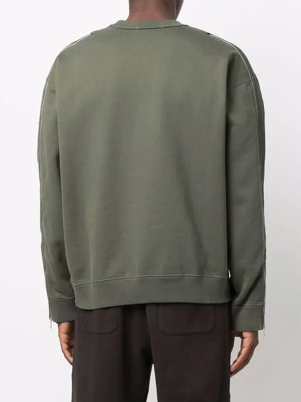 AMBUSH Logo-print Sleeve Sweatshirt - Green
