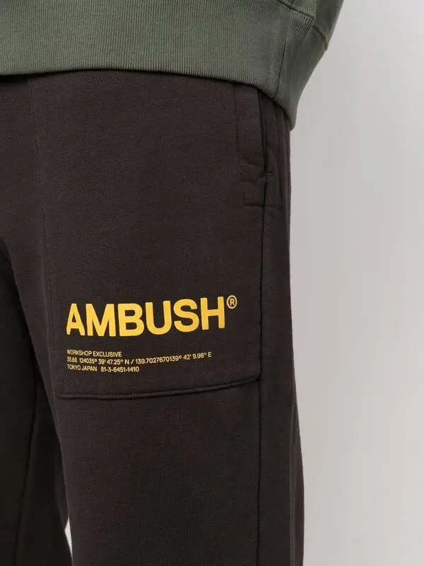 AMBUSH Logo-print Track Pants - Brown
