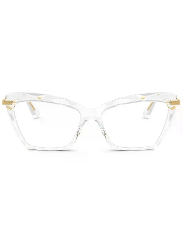 Dolce & Gabbana Cat-eye Glasses - White