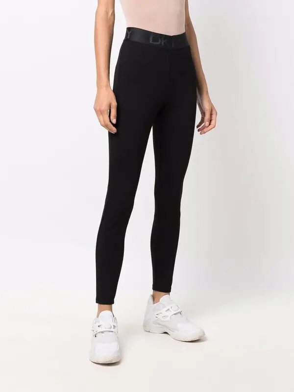 Dkny Logo-waistband Leggings