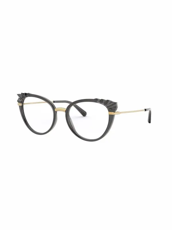 Dolce & Gabbana Textured Cat-eye Glasses