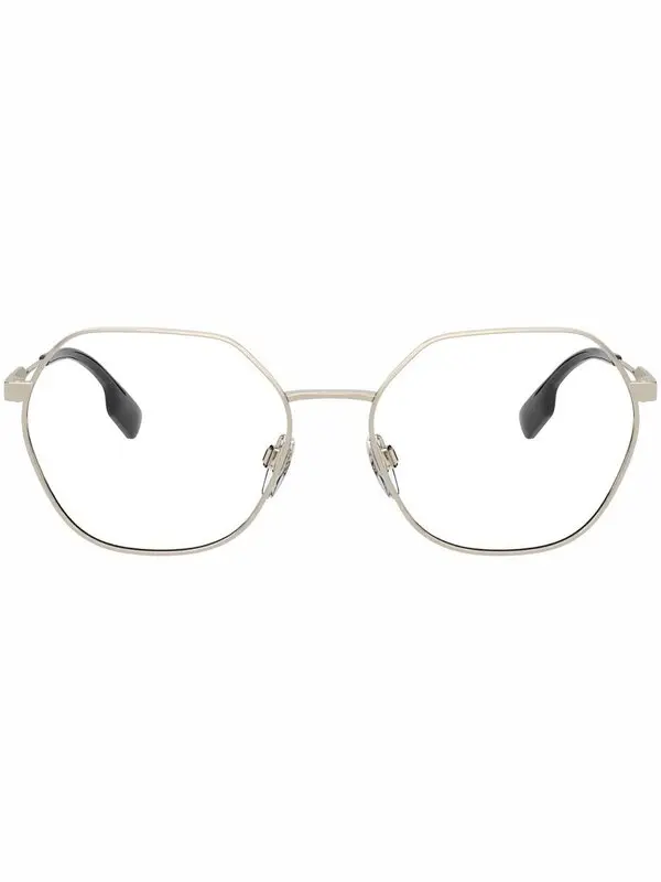 Burberry Erin Check-trim Eyeglasses - Gold