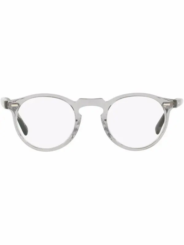Oliver Spencer Gregory Peck Round-frame Glasses - Grey