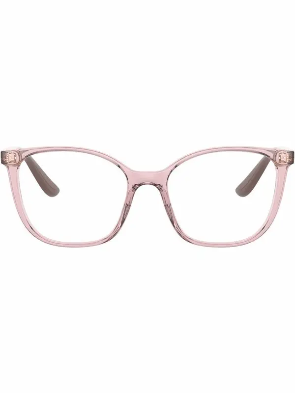 VOGUE EYEWEAR Oversized Frame Eyeglasses - Brown