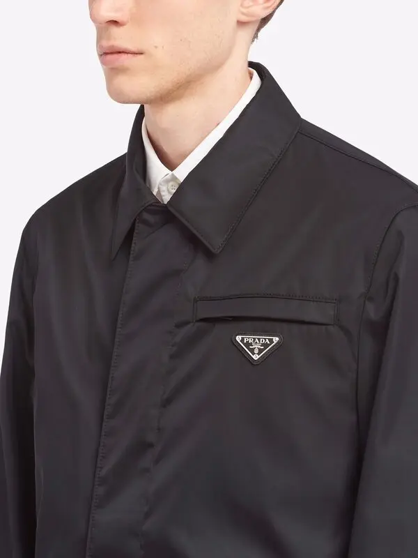 Prada Re-nylon Triangle-logo Raincoat