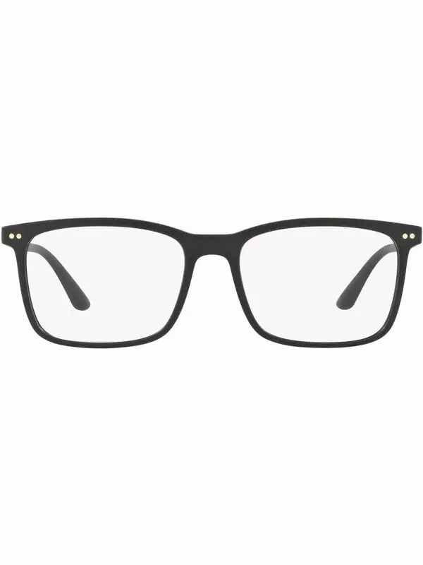 Giorgio Armani Square Frame Glasses - Black