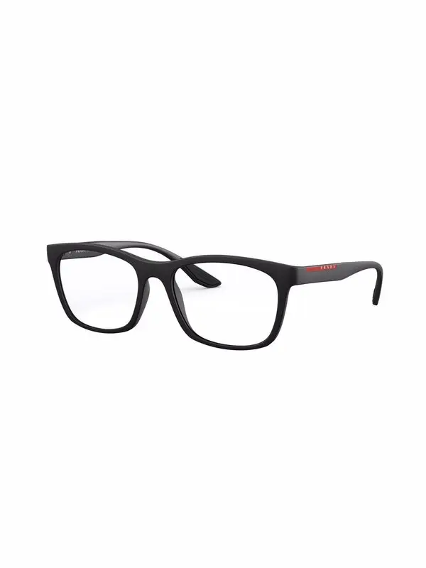 Prada Square Frame Eyeglasses - Black