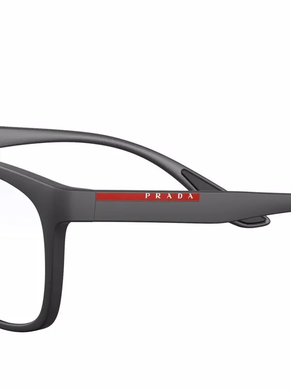 Prada Square Frame Eyeglasses - Black