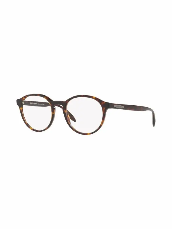 Giorgio Armani Tortoiseshell Round-frame Glasses