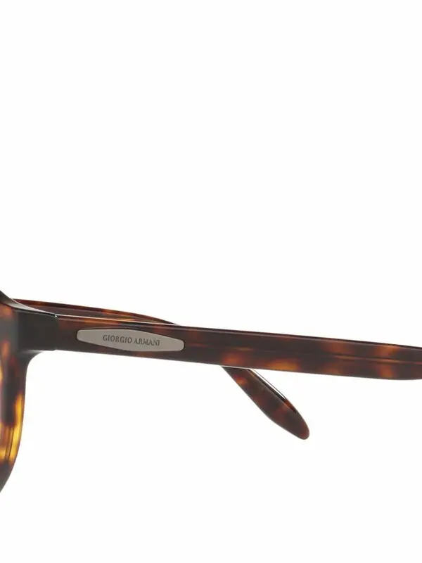 Giorgio Armani Tortoiseshell Round-frame Glasses