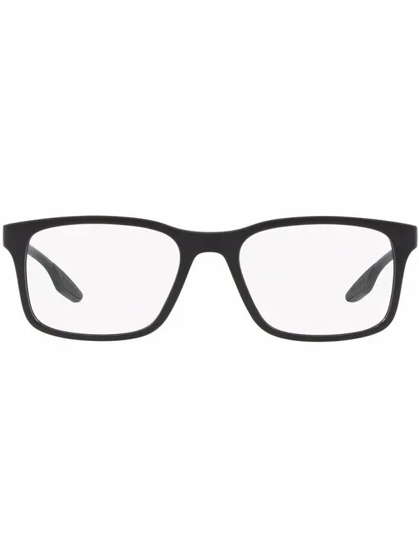 Prada Rectangular Glasses - Black