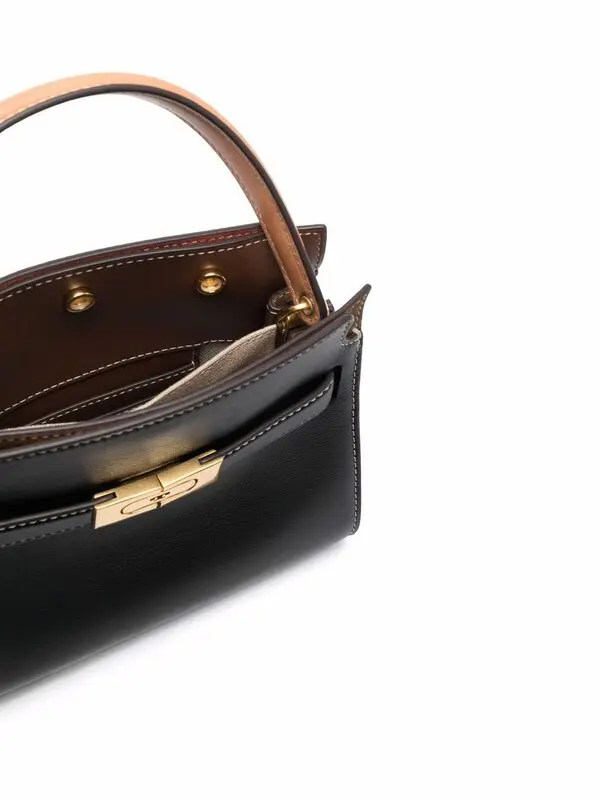 Tory Burch Lee Radziwill Small Double Shoulder Bag - Black