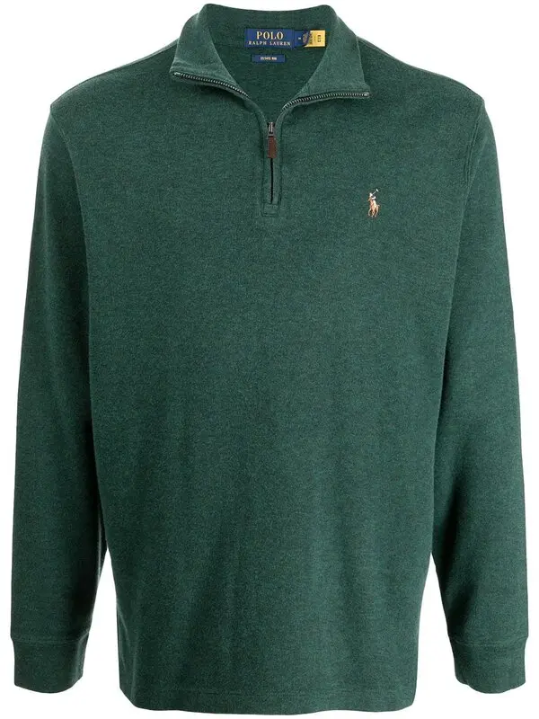 Polo Ralph Lauren Polo Pony Zip-up Jumper - Green