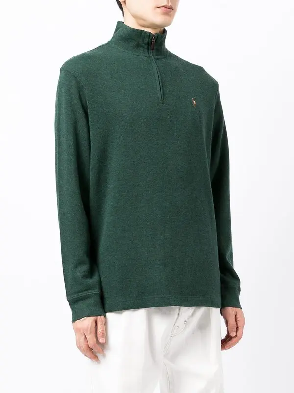 Polo Ralph Lauren Polo Pony Zip-up Jumper - Green