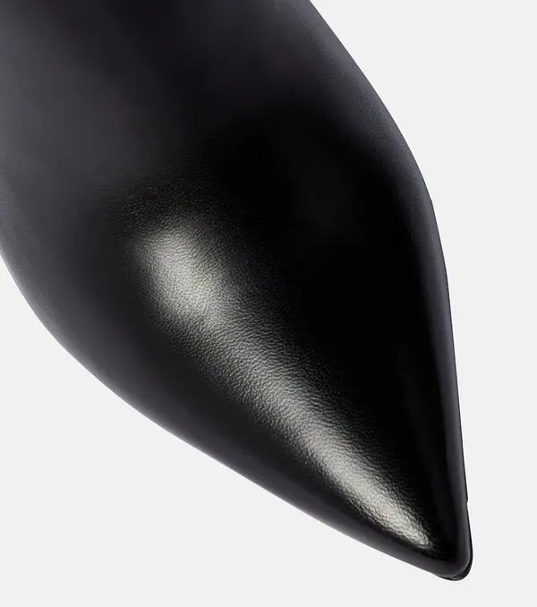 Saint Laurent Opyum 110 Leather Ankle Boots