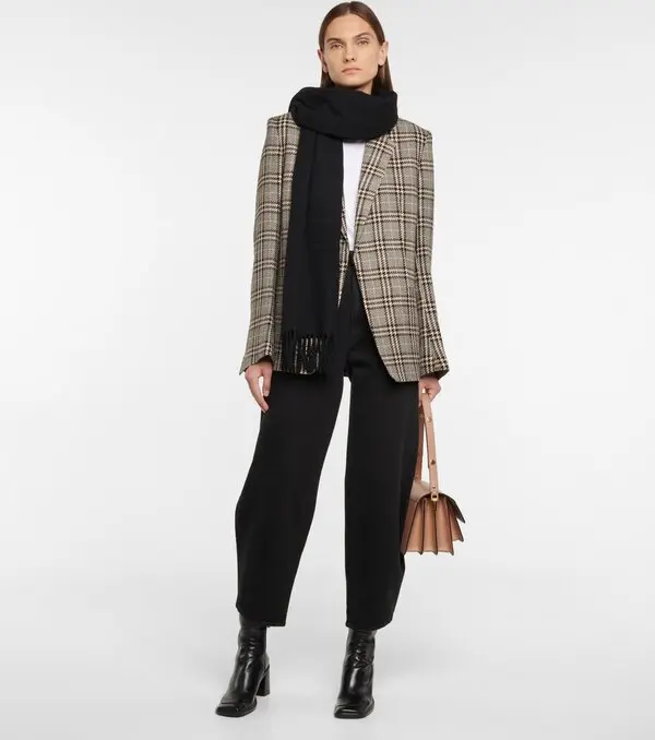 TOTEME Wool Scarf - Black